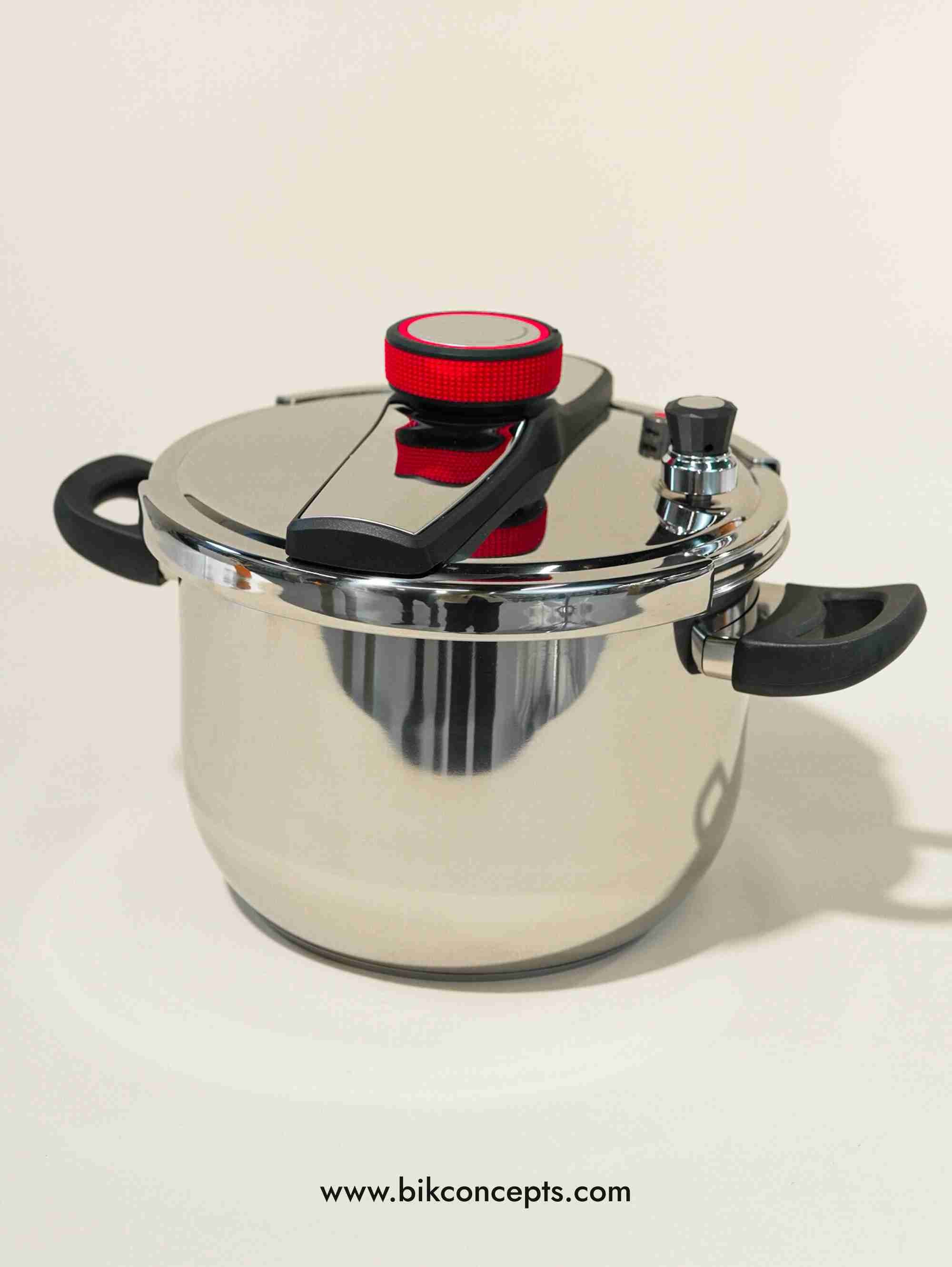 Stainless Steel Pressure Cooker – 9L & 11L Secure Lock Lid